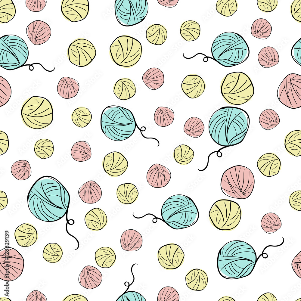 Seamless Knitting Pattern Stock Vector | Adobe Stock
