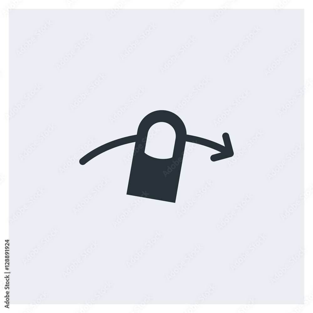Slide right icon Stock Vector | Adobe Stock