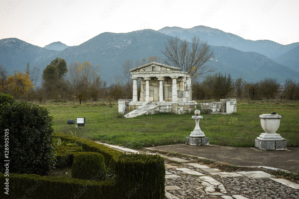 Temple of Poseidon at Ancient Mantineia, Arcadia, Peloponnese, G Stock ...