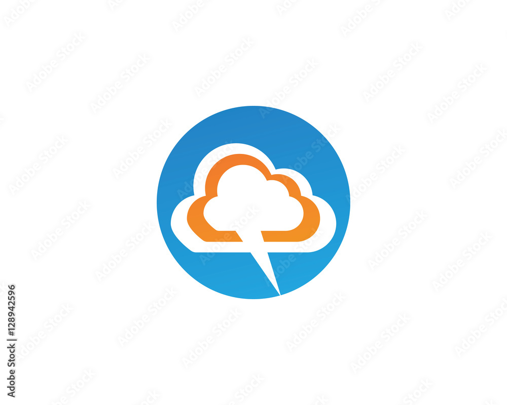 Cloud Logo Stock Vector | Adobe Stock
