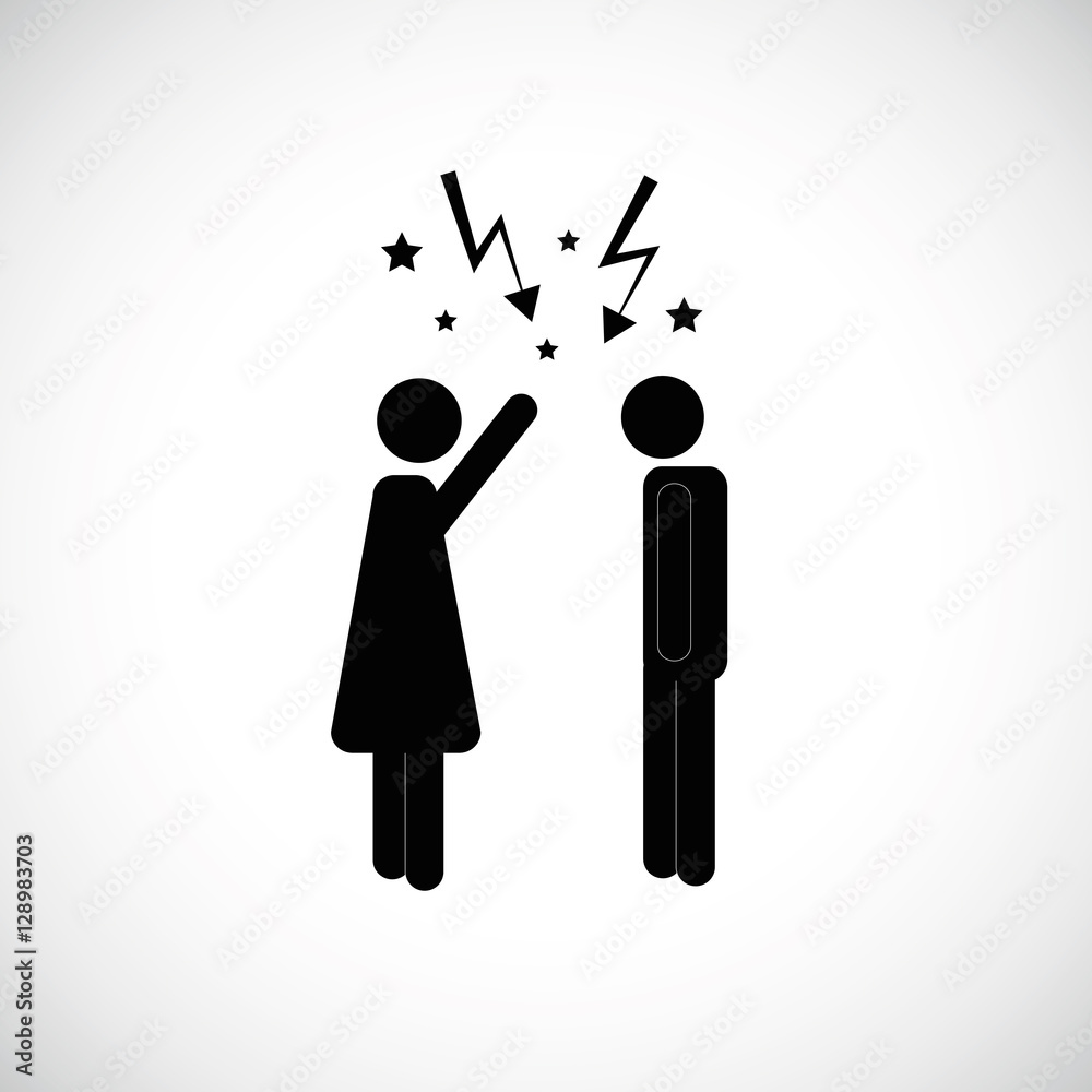 Piktogramm Streit Stock Vector | Adobe Stock