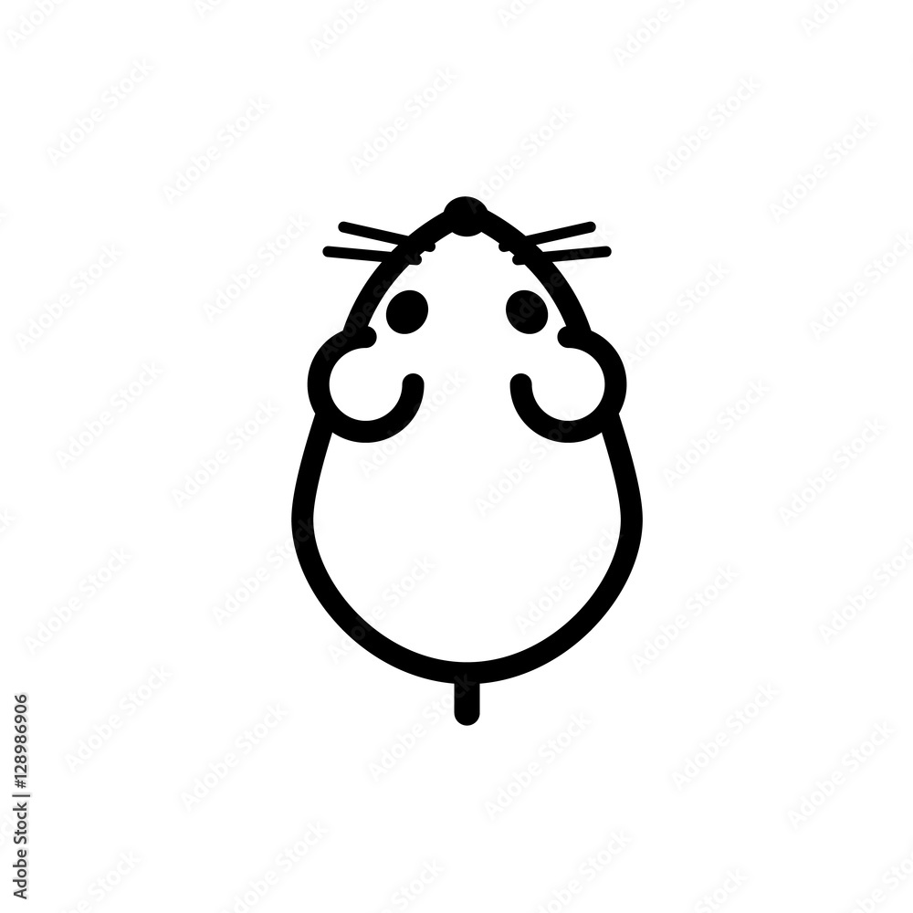 Grafika wektorowa Stock: Manual of laboratory mouse Stylish icon for ...