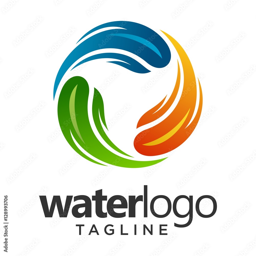 water vector logo Stock Vector | Adobe Stock