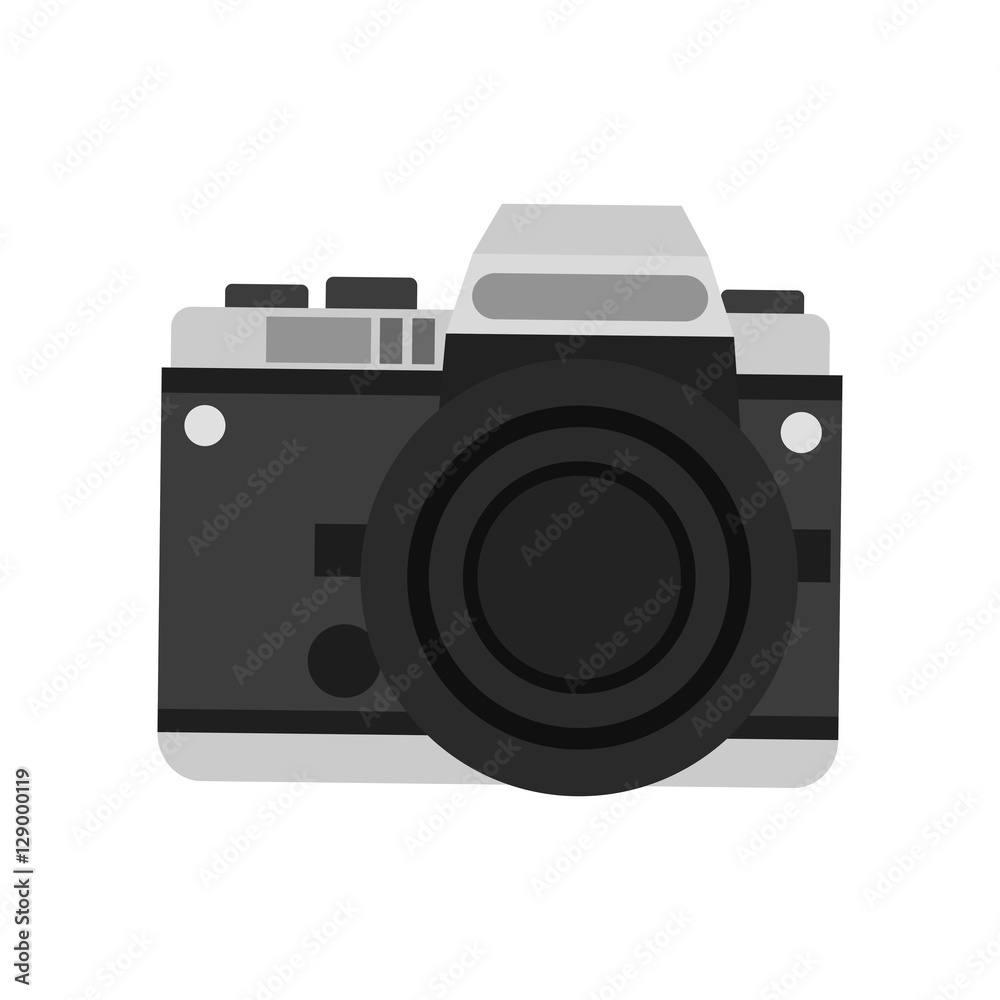 Camera icon. Device gadget technology and photography theme. Isolated ...