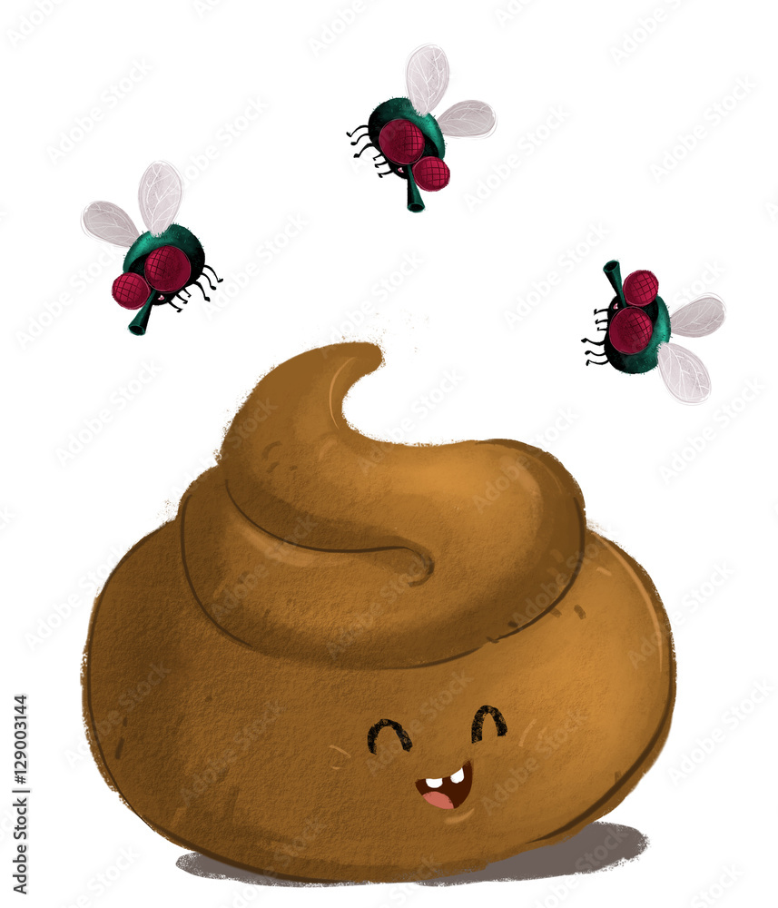 ilustracion de excremento ilustración de Stock | Adobe Stock