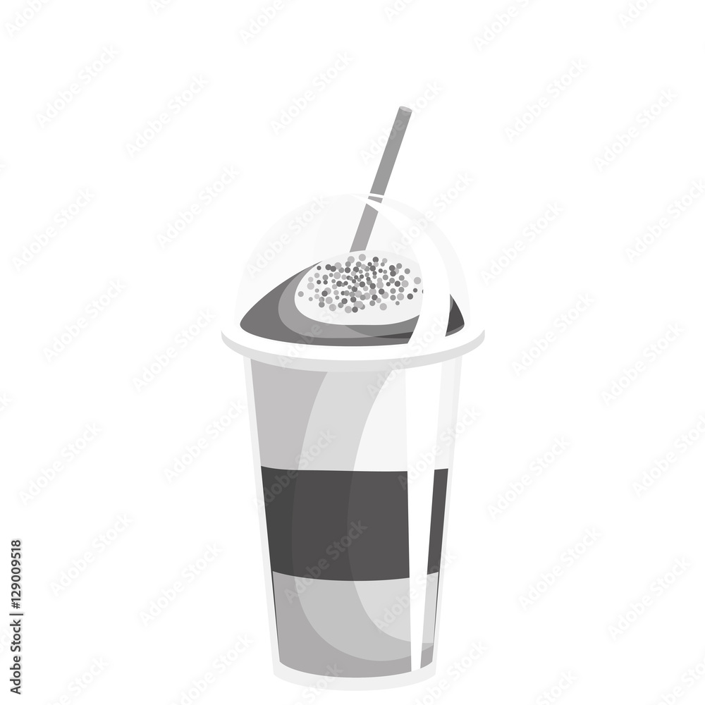 delicious ice coffee isolated vector illustration design Stock Vector ...