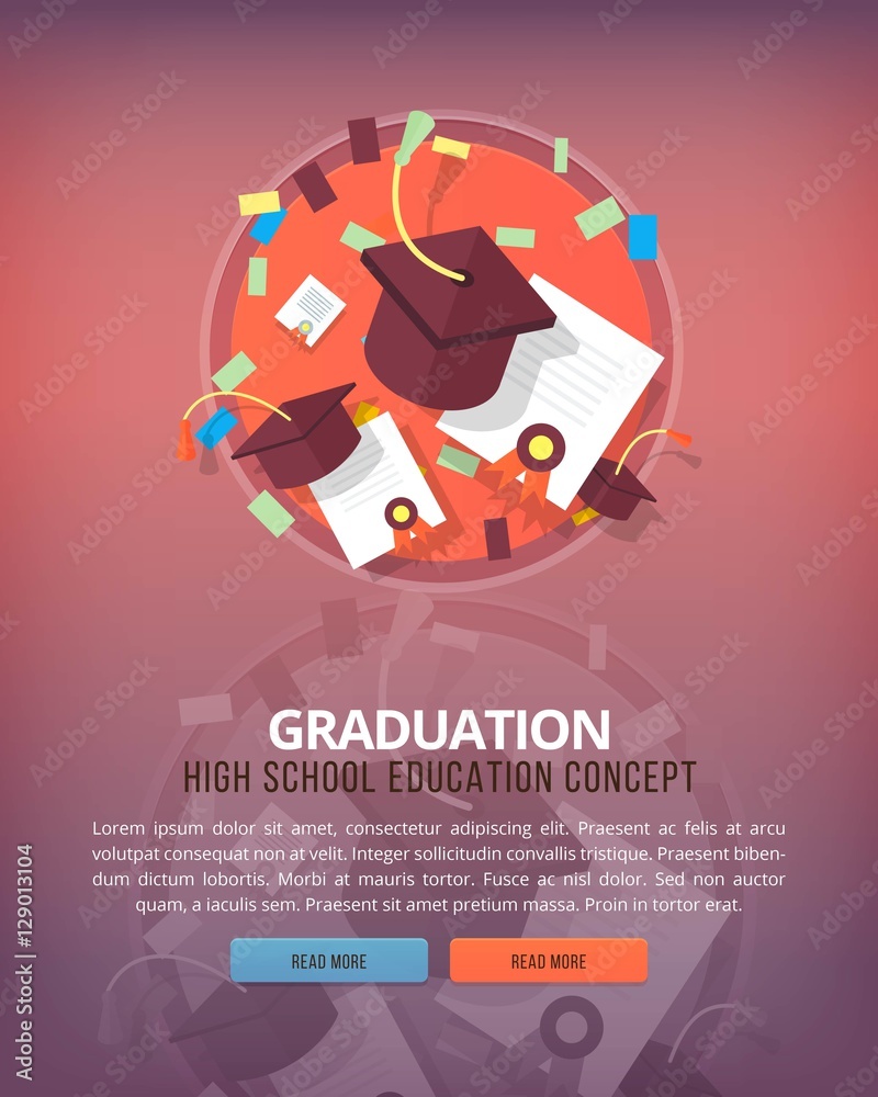 Steps of educational process. Graduation. Education and science ...