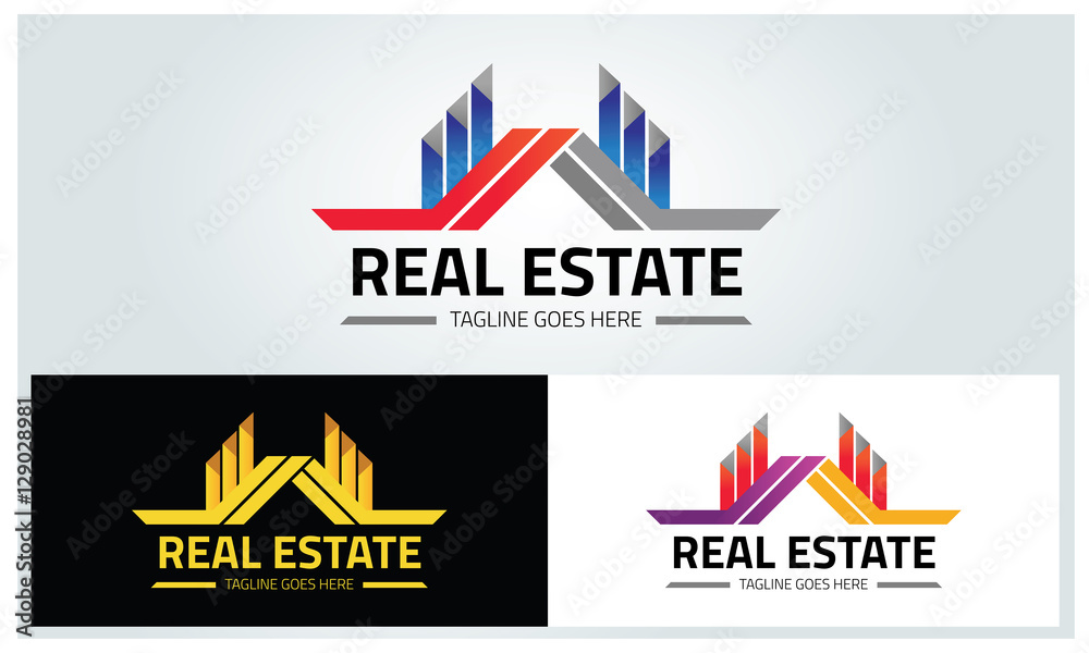 Real estate logo design template ,House logo design concept ,Vector ...