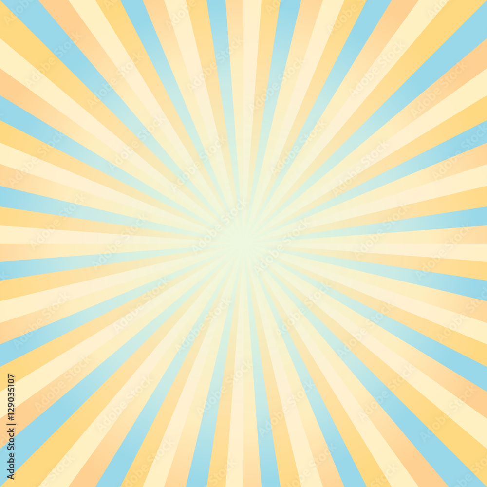 Abstract background. Light Blue Yellow rays background. Vector Stock ...