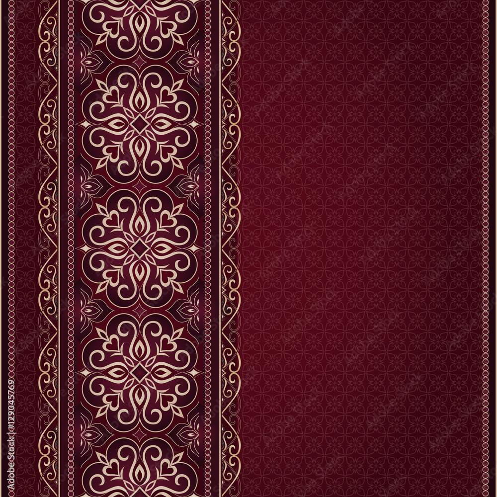 Vector line art seamless border for design template. Stock Vector ...