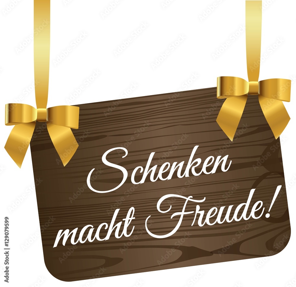 Schenken macht Freude Stock Vector | Adobe Stock