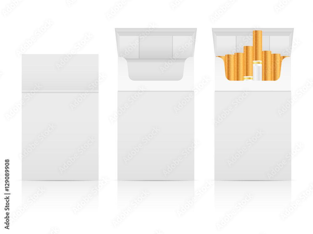 cigarette box set Stock Vector | Adobe Stock