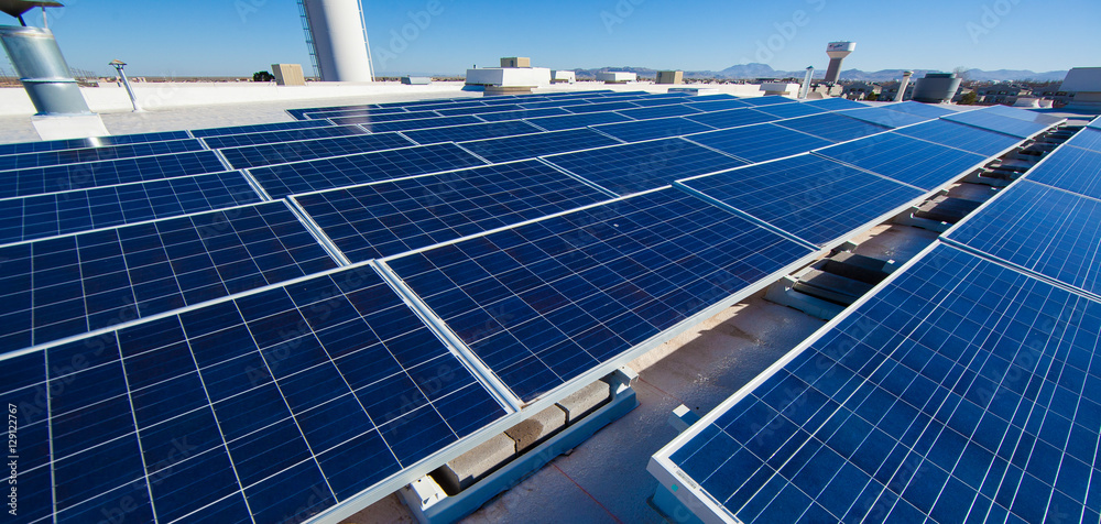 Solar Panel Array Stock Photo | Adobe Stock