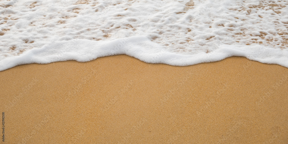 Bubbles waves on the beach texture background. Stock Photo | Adobe Stock