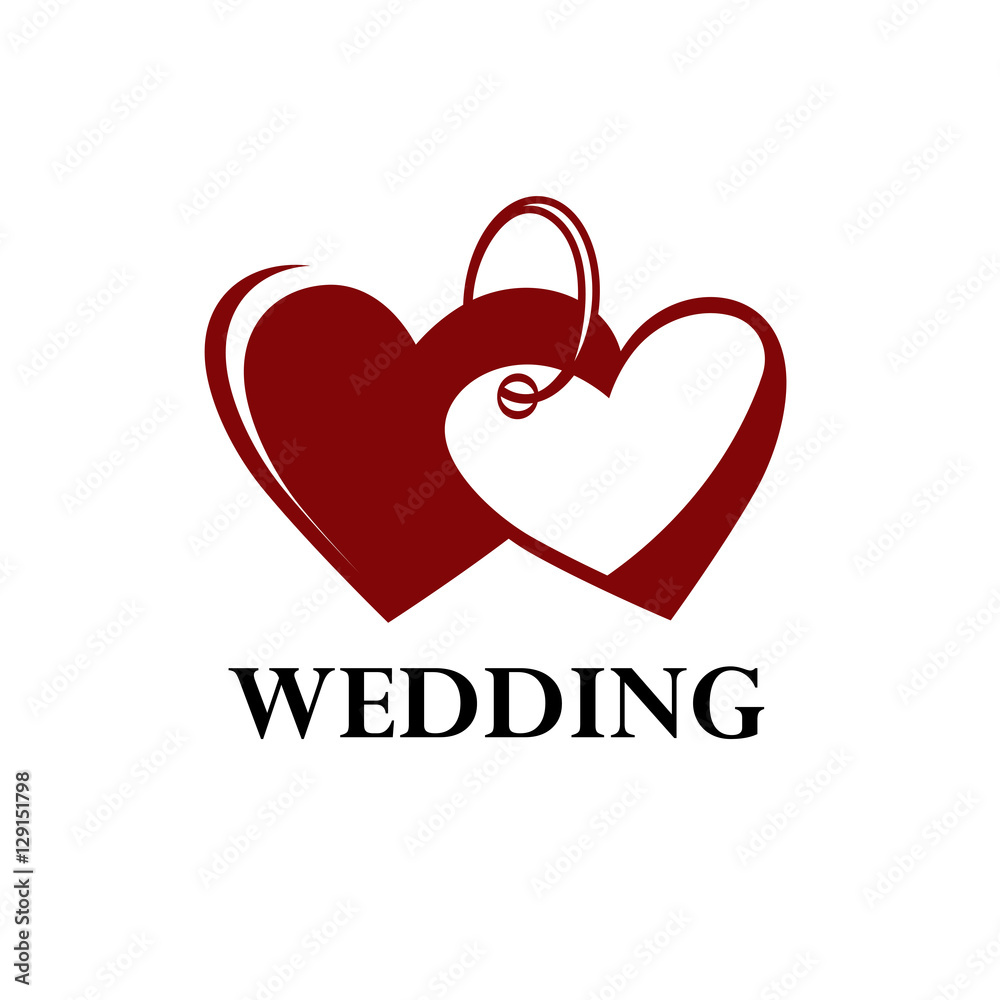 vector logo for wedding Stock Vector | Adobe Stock