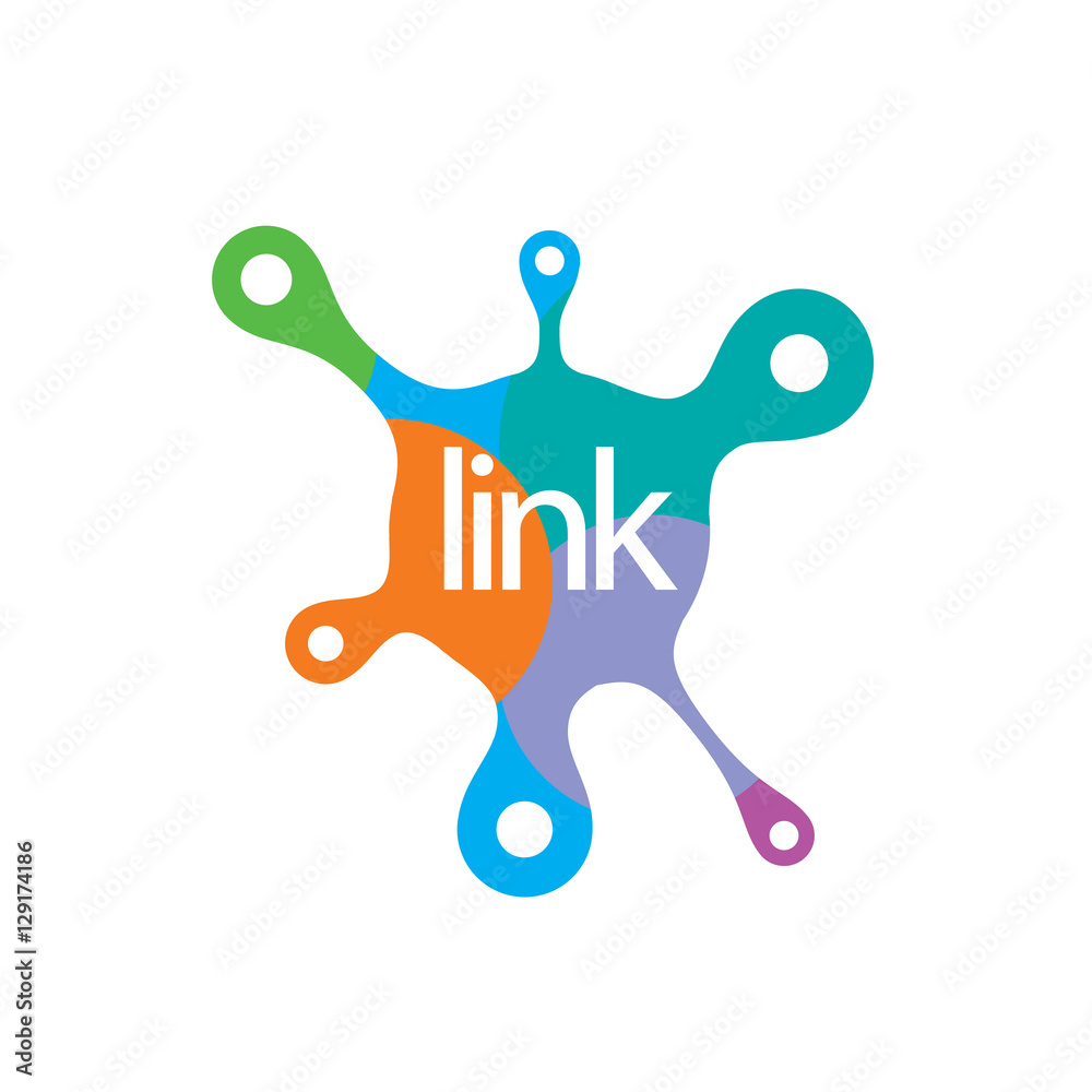 vector logo link Stock Vector | Adobe Stock