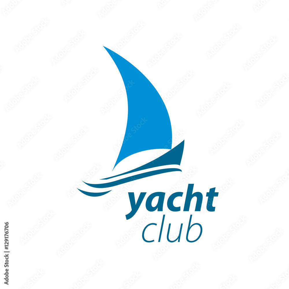 vector logo yacht Stock Vector | Adobe Stock