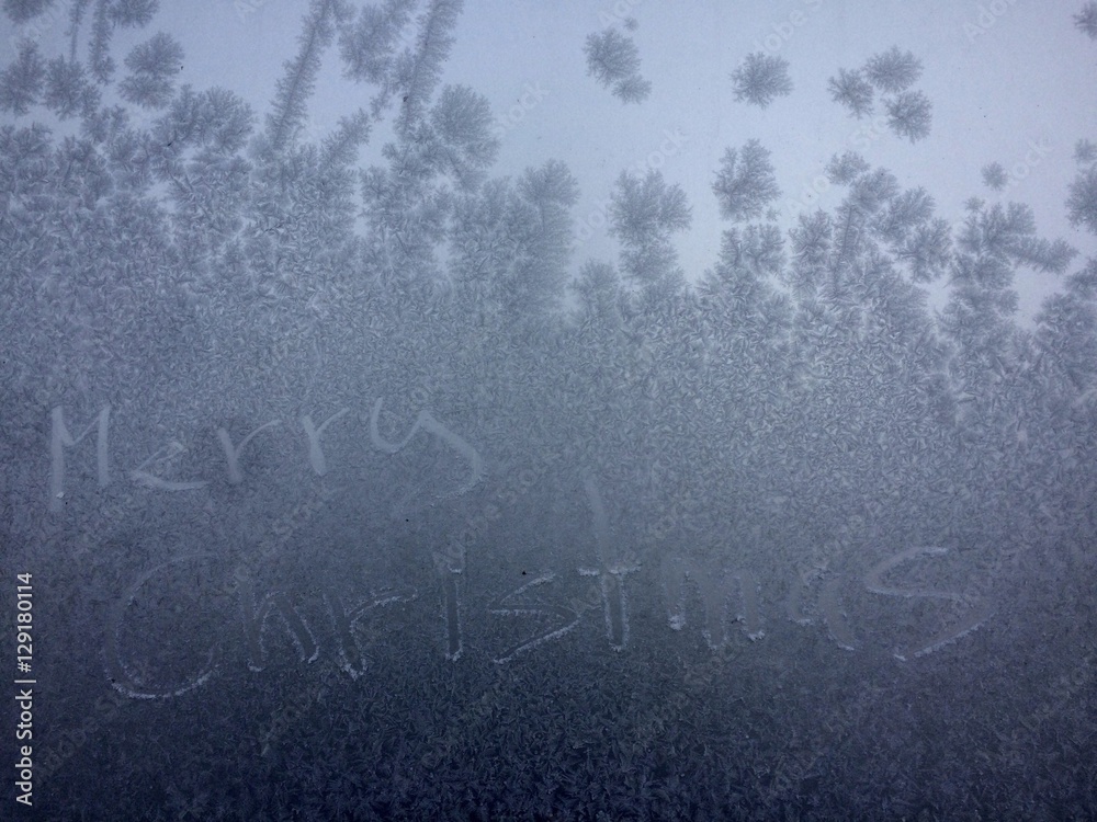 ice cold wall with handwritten text. Stock Photo | Adobe Stock