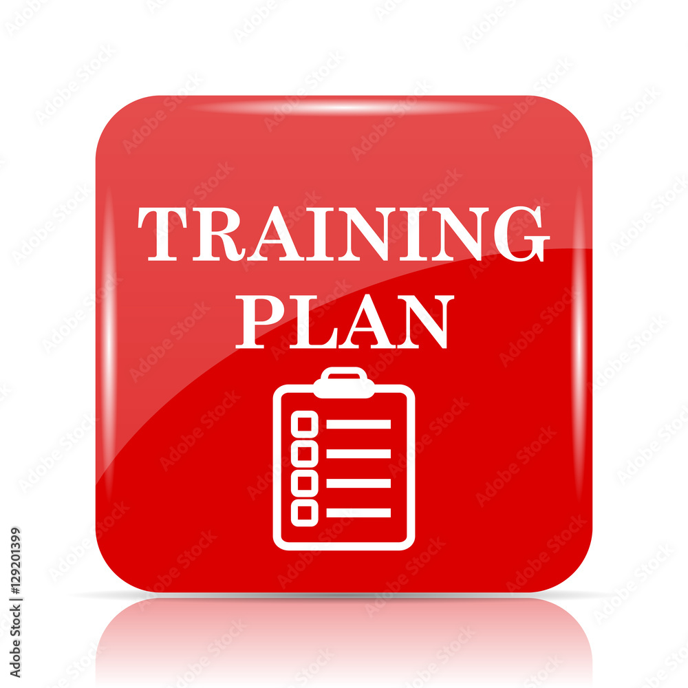 Training plan icon Stock Illustration | Adobe Stock
