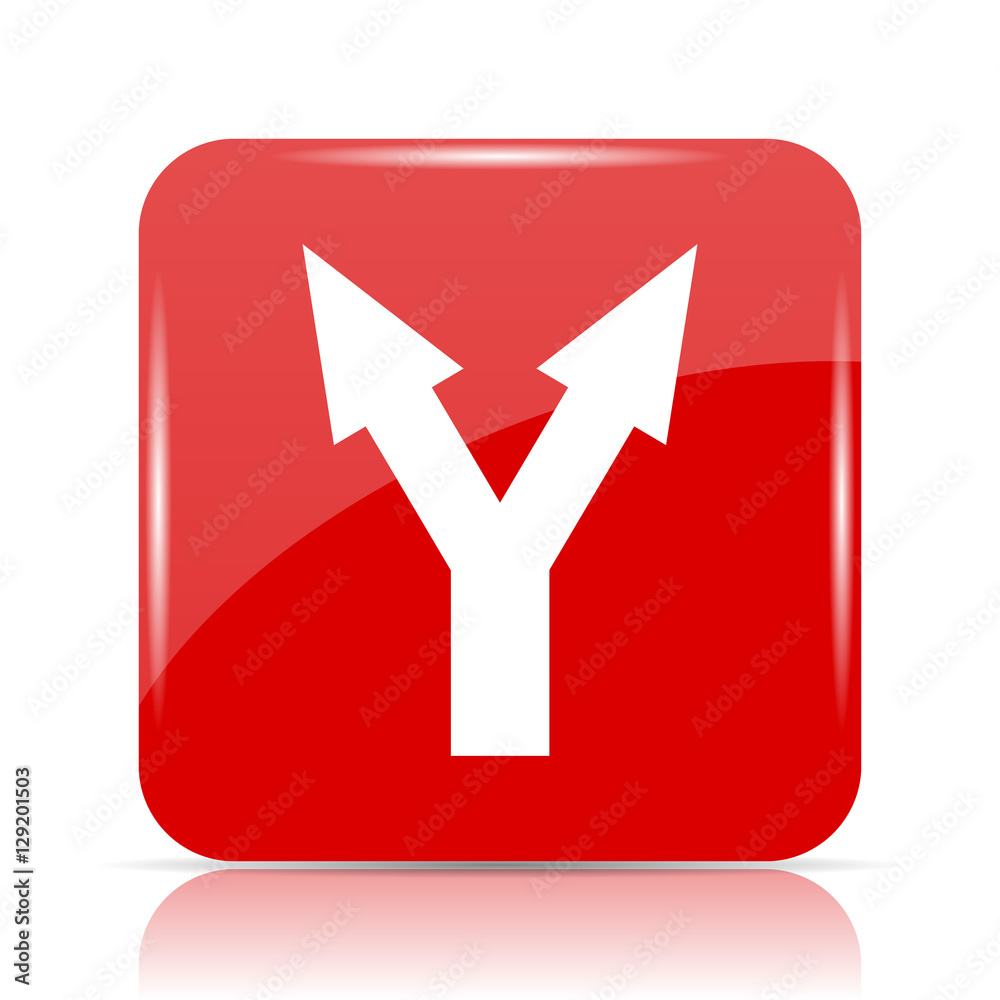 Split arrow icon Stock Illustration | Adobe Stock