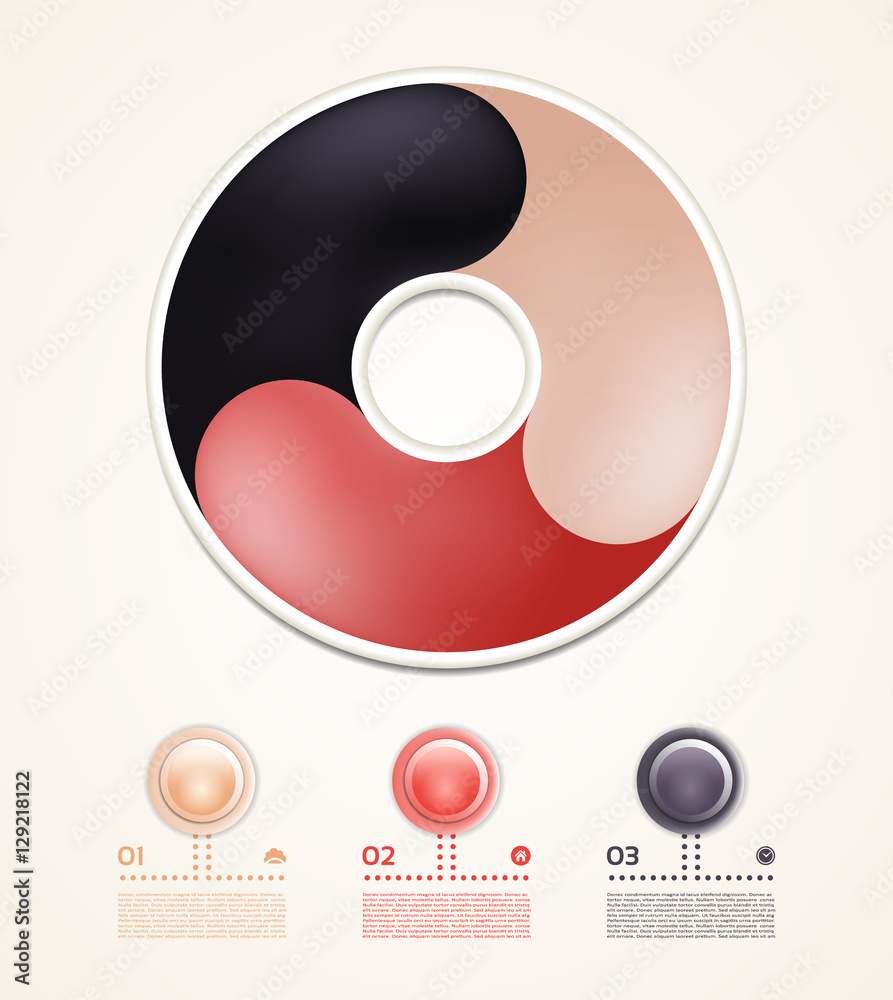 Vector circle infographic. Template for diagram, graph, presentation ...