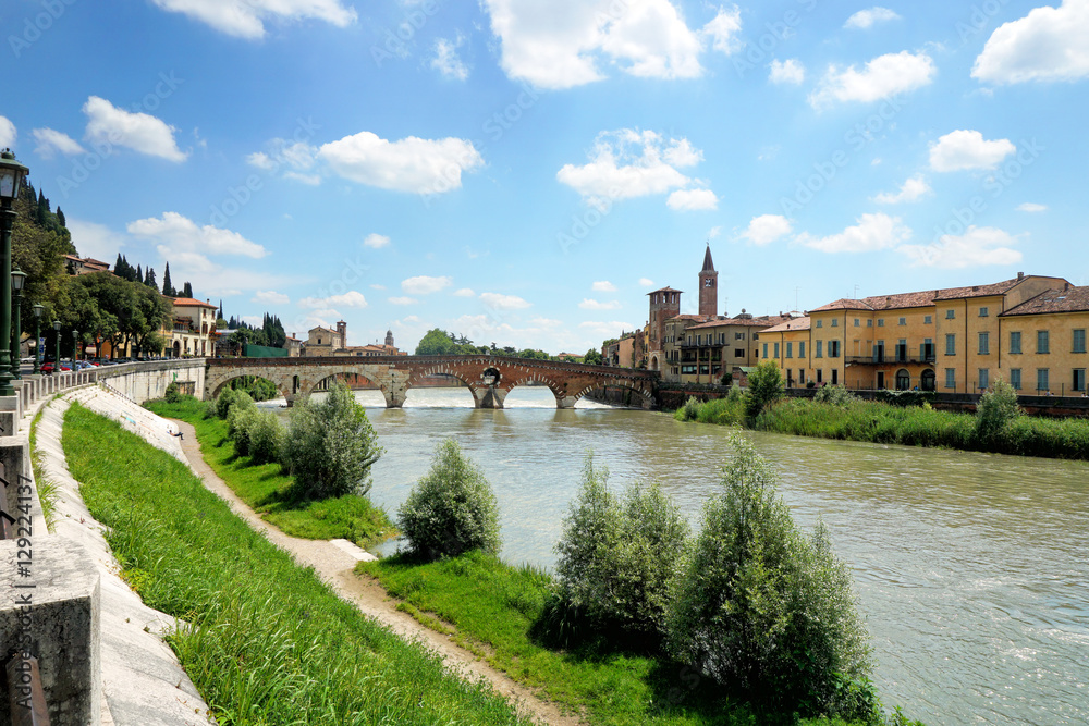 St. Peter bridge, Verona Stock Photo | Adobe Stock