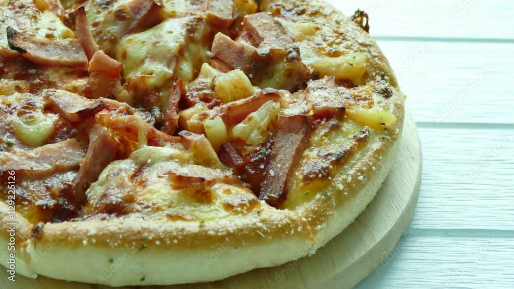 Pizza - unhealthy or junk food Stock Video | Adobe Stock