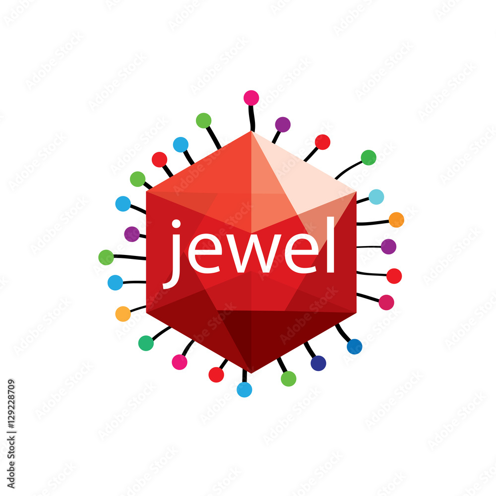 vector logo jewel Stock Vector | Adobe Stock