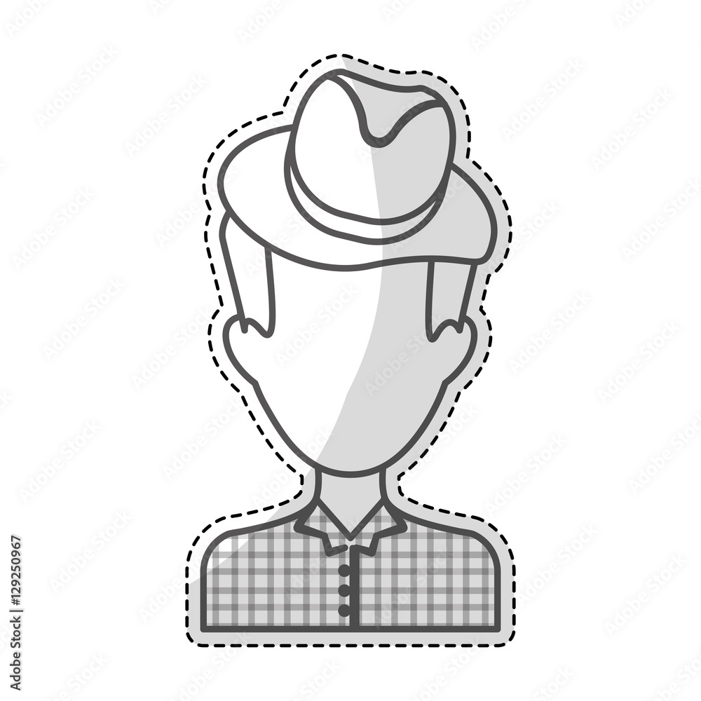 faceless man portrait icon image vector illustration design Stock ...