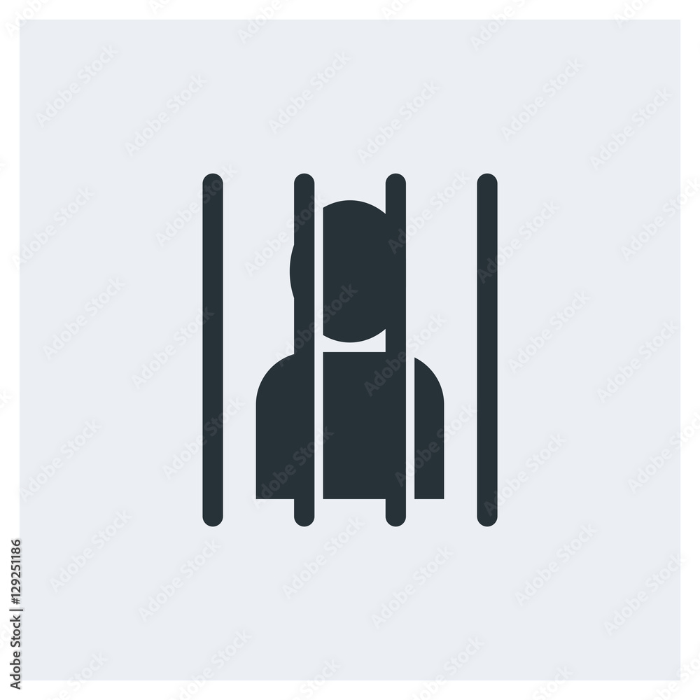 Prison icon, jail icon Stock Vector | Adobe Stock