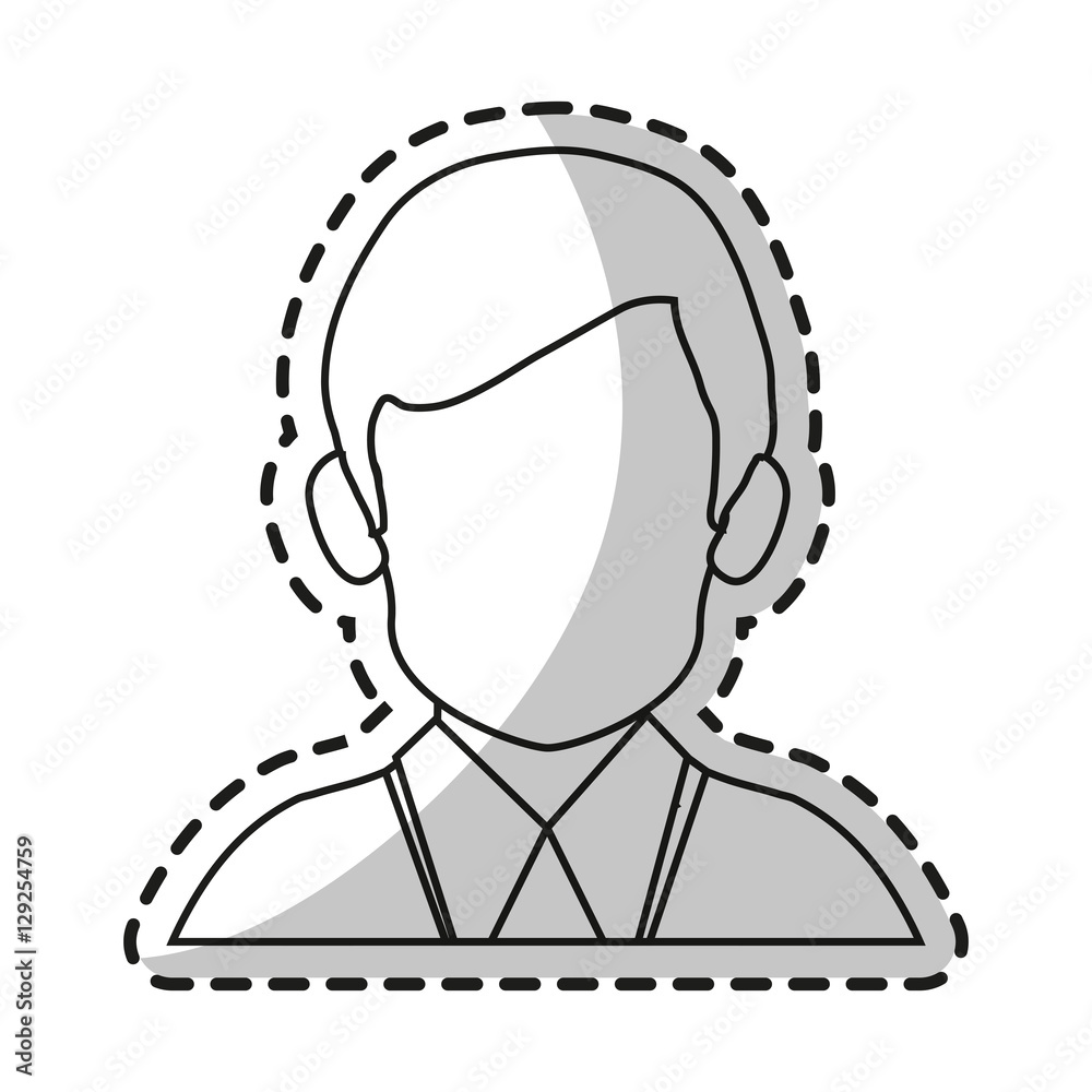 Man icon. Male avatar person people and human theme. Isolated design ...