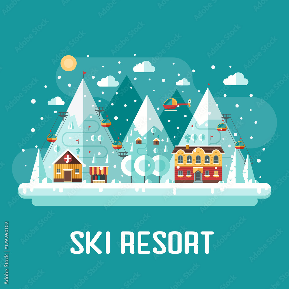 Winter Vacation Clip Art