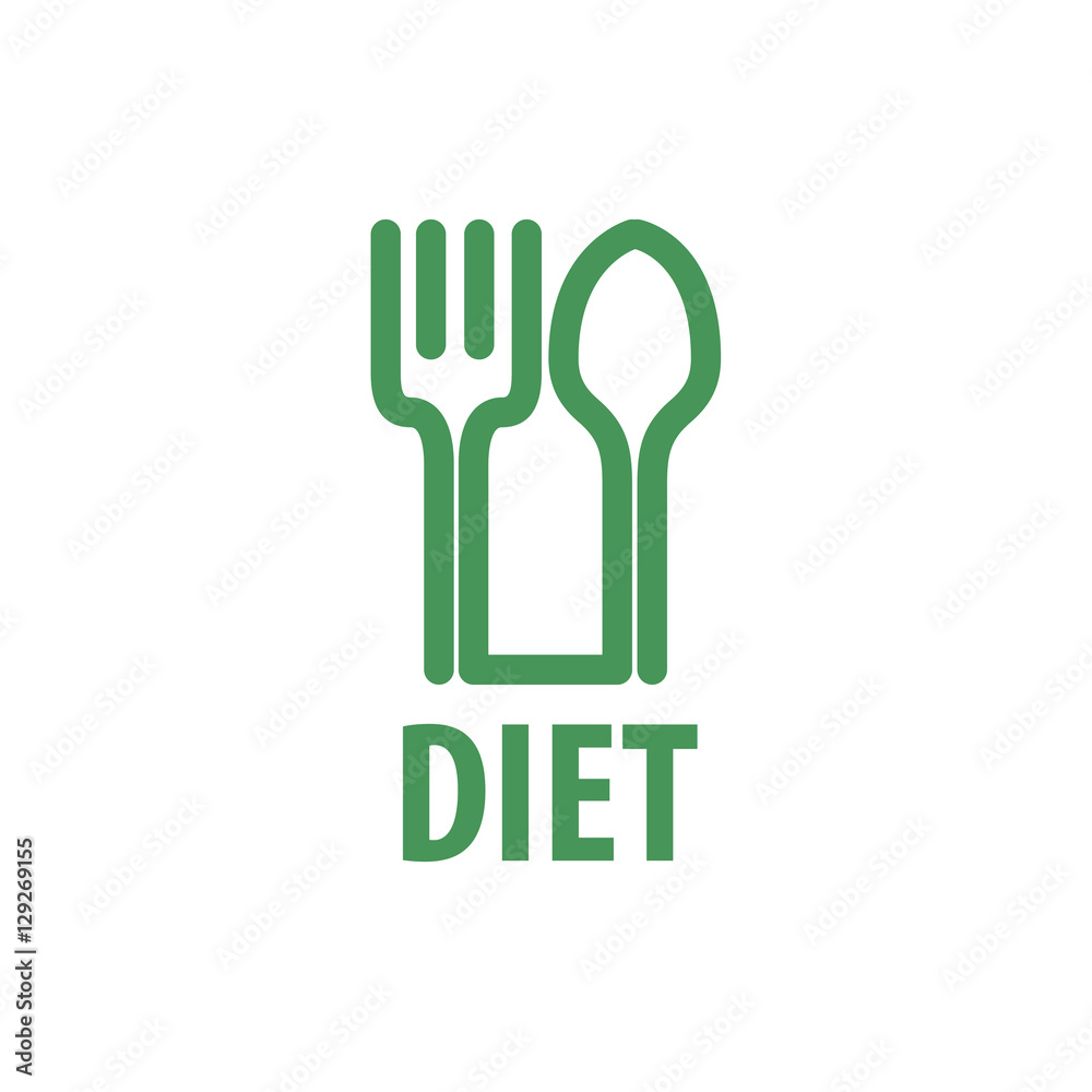 vector logo for diet Stock Vector | Adobe Stock