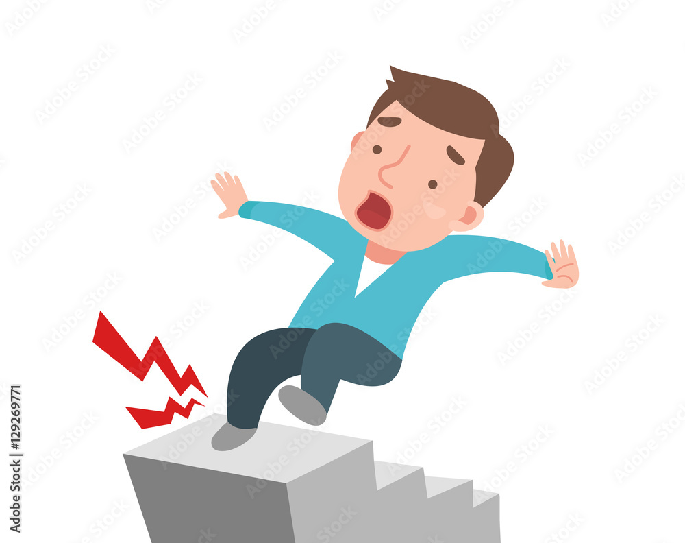 Fall Down Stairs Clip Art