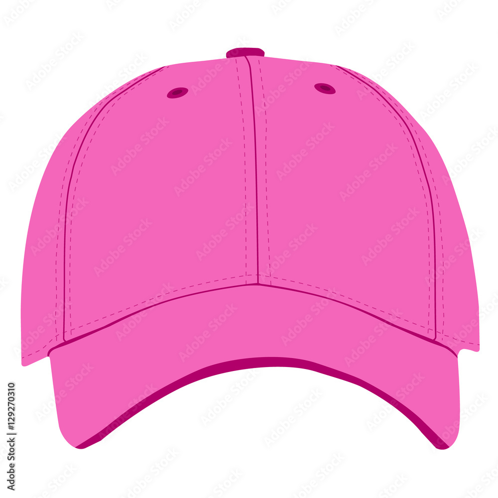 Pink baseball cap Stock Vector | Adobe Stock