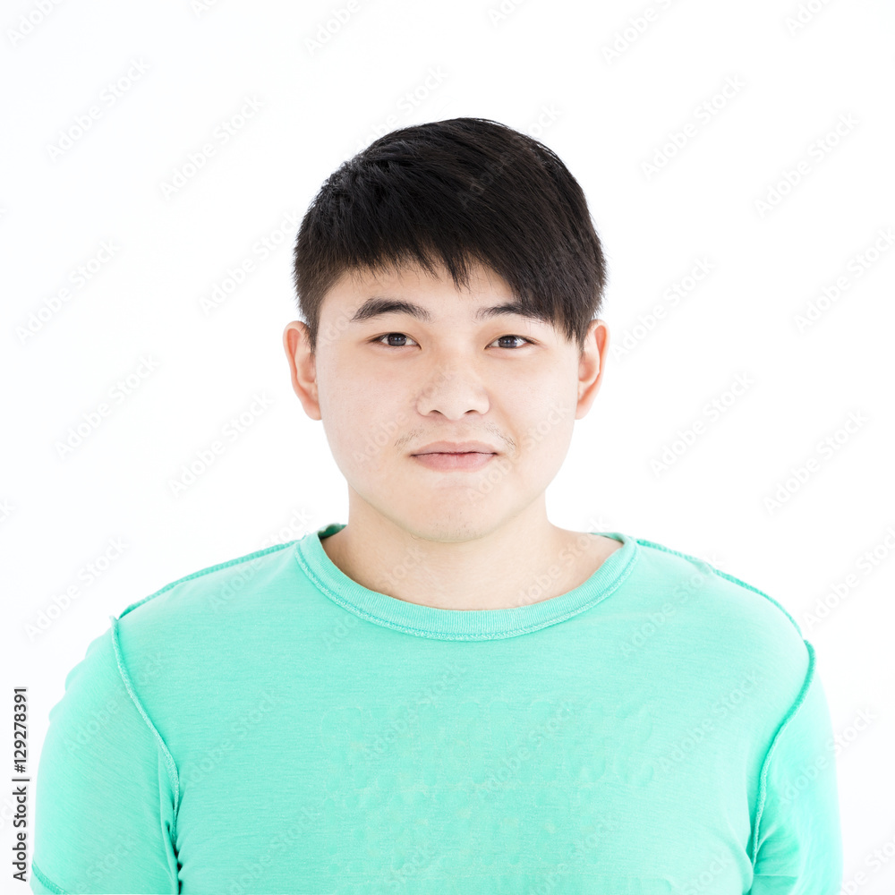 smiling asian young casual man portrait Stock Photo | Adobe Stock