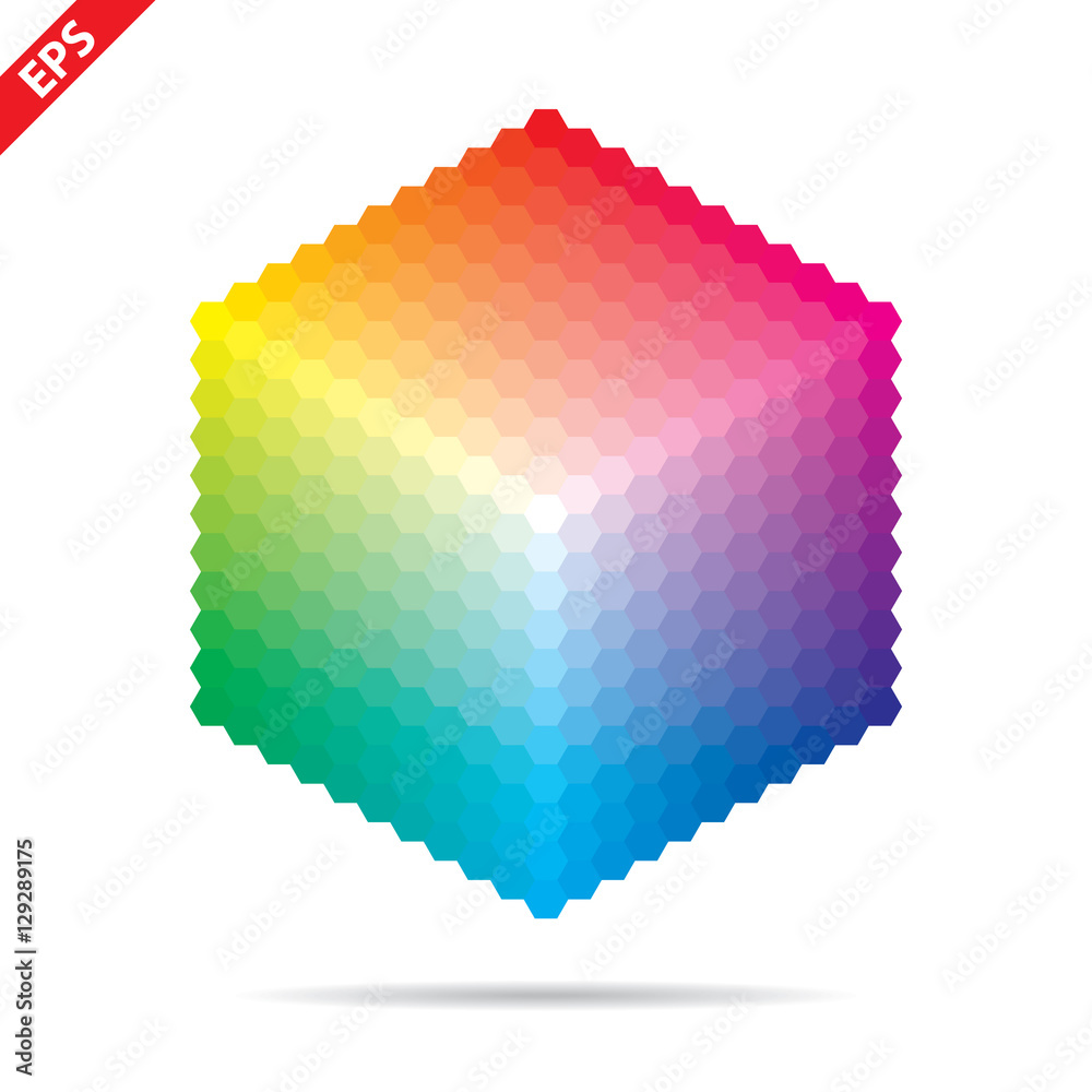Photo & Art Print Vector color palette. 331 different colors in small ...