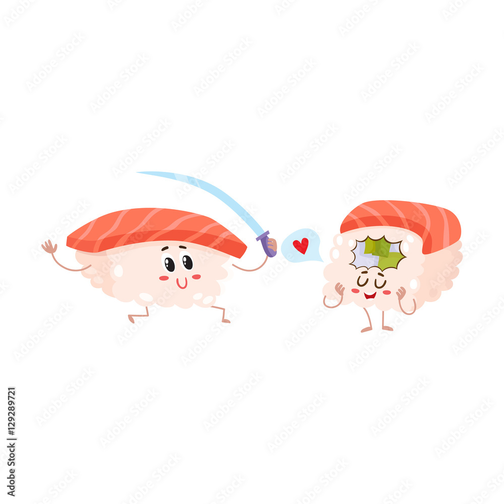 Funny Salmon Cartoon