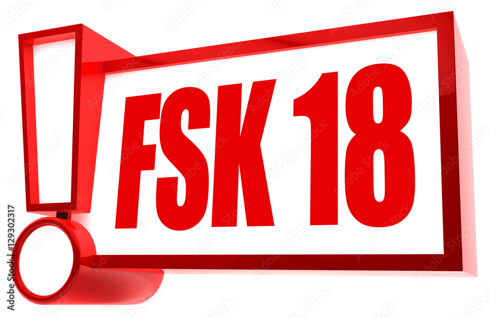 FSK 18 Button, Icon Stock-Illustration | Adobe Stock