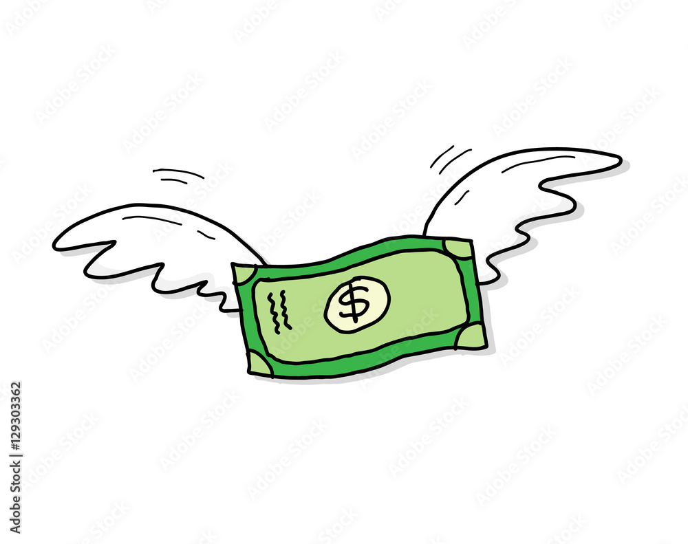 Flying Money Animation