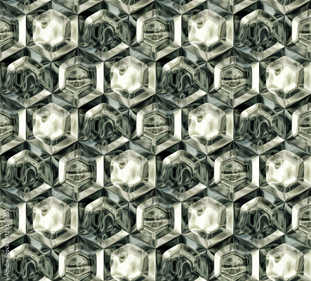 Abstract glass texture. Geometric background with hexagonal grid ...