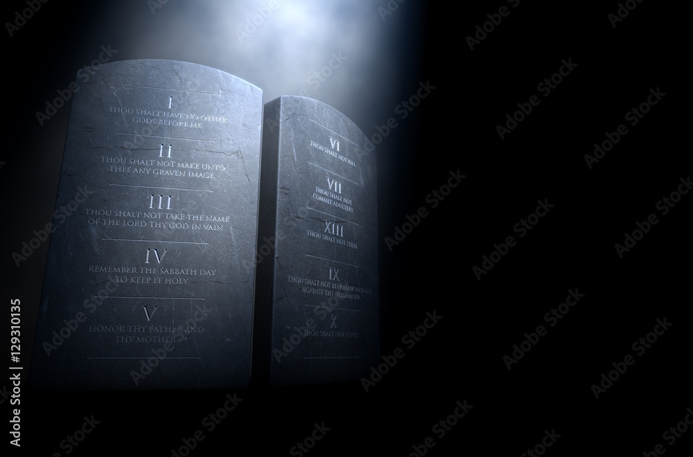Ten Commandments Stock Illustration | Adobe Stock