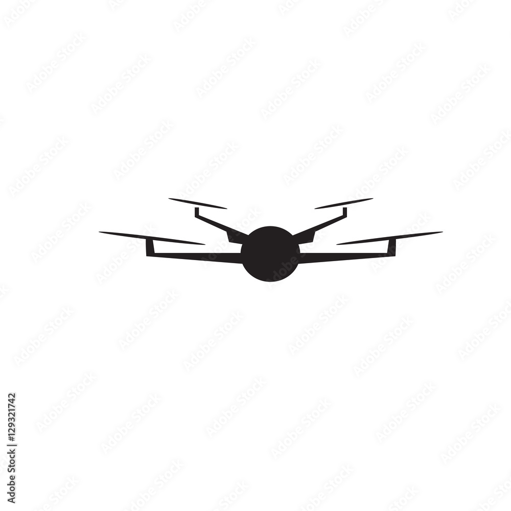 Drone Silhouette Vector Stock Vector | Adobe Stock