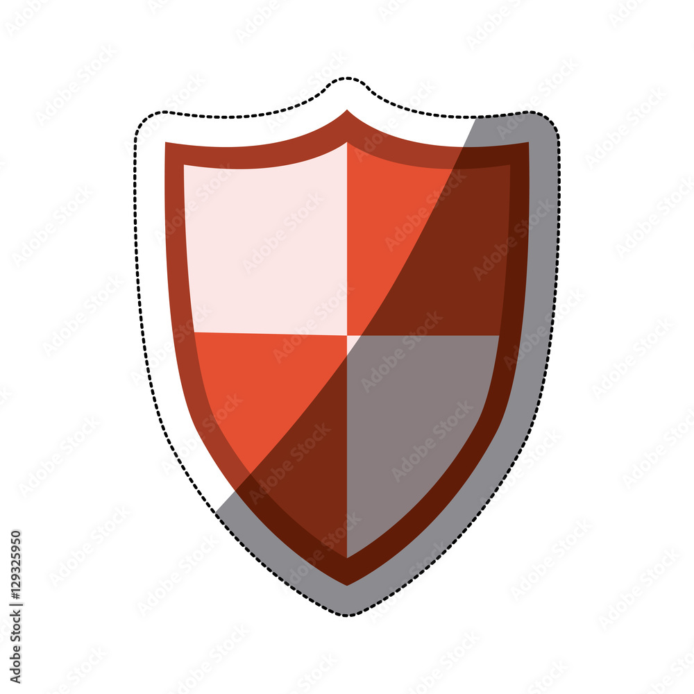 Shield icon. Security system warning protection and danger theme ...