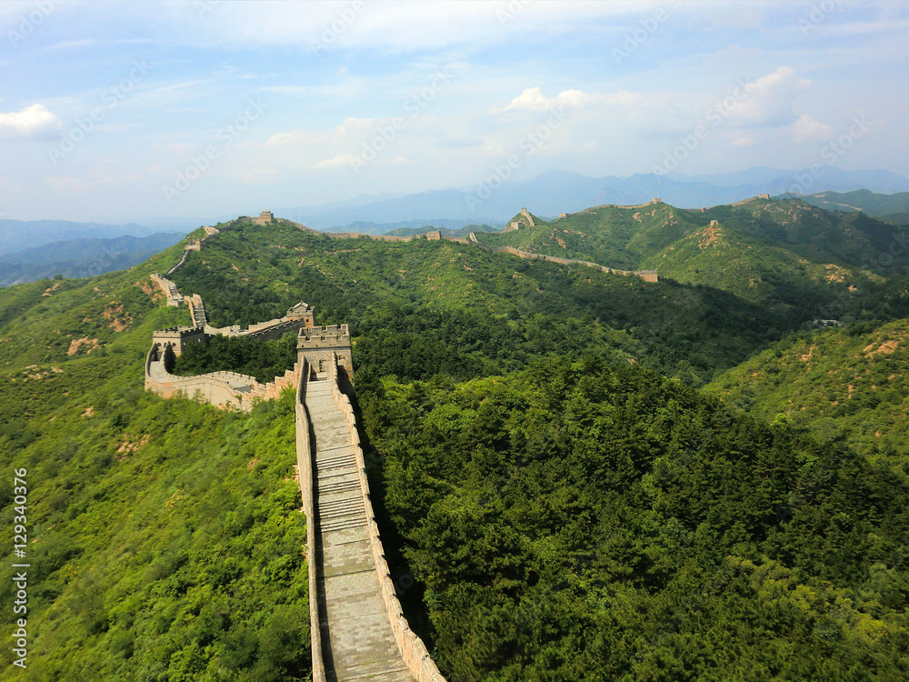 Great wall of China crumbling historical marvel with crumbling old ...