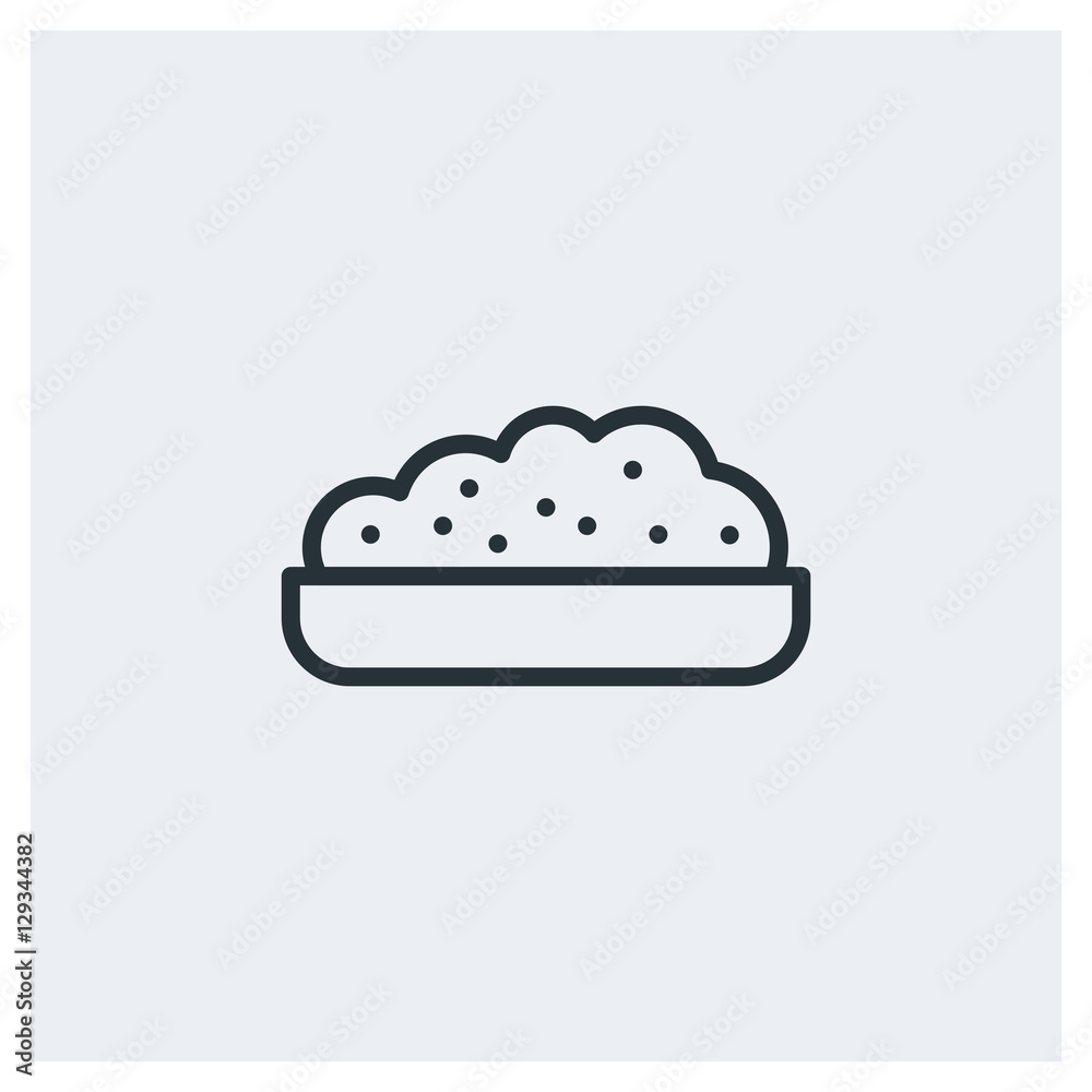 Rice food icon Stock Vector | Adobe Stock