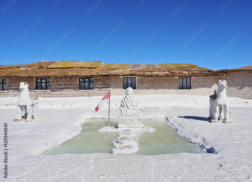 Bolivia, Potosi Department, Daniel Campos Province, View of the Hotel ...