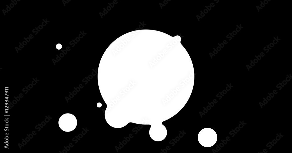 Vidéo Stock Liqiud Blobs Dropping Out of Empty Circle With Space For ...