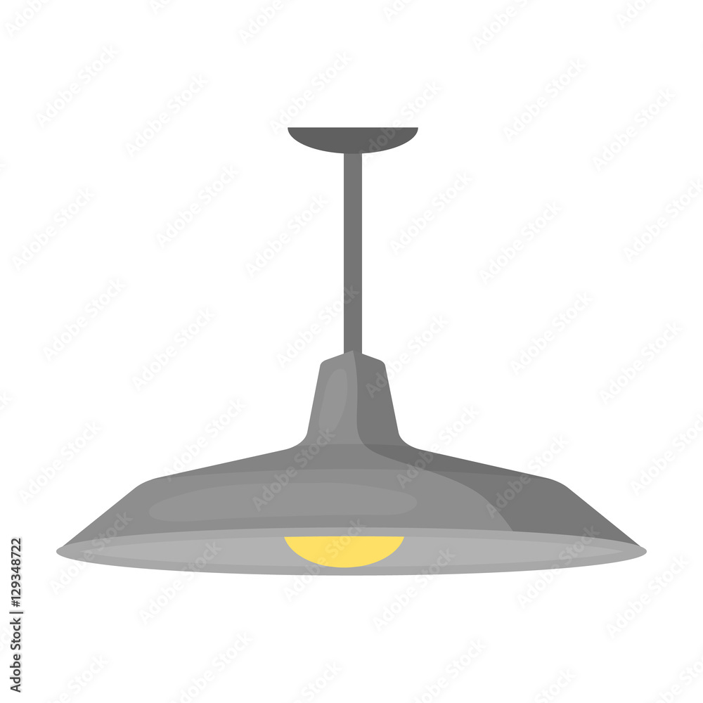 Pendant light icon in cartoon style isolated on white background ...