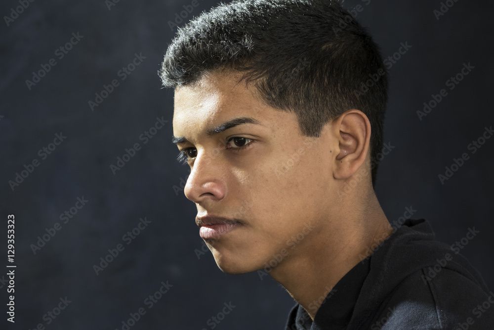 Portrait of a hispanic man, serious face Stock Photo | Adobe Stock